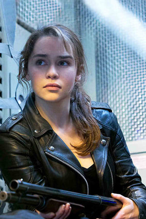 Buy Stylish Black Leather Jacket Worn By Sarah Connor – Thepricy